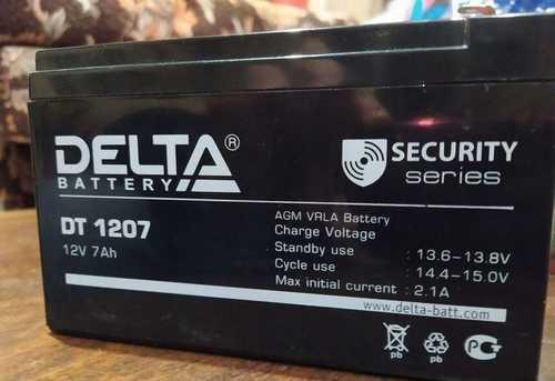 Аккумулятор delta Battery DT 1207 12В 7 Ач