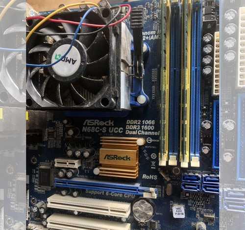 Материнская плата asrock n68c-s ucc