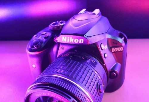 Nikon d3400 + af-p 18-55 VR - 6.9k пробег