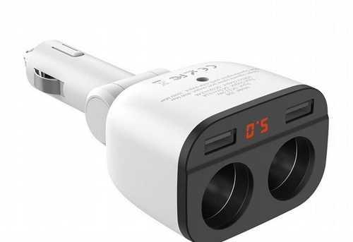 Разветвитель hoco Z28, зарядное устройство 2 USB/3