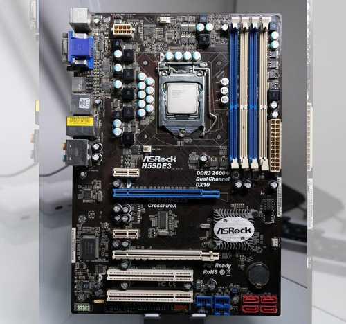 Материнская плата Asrock H55DE3   i7-870