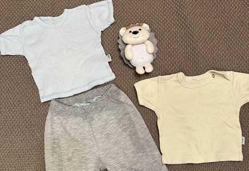 Штаны и футболки 56 размер на новорожденного