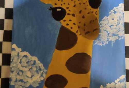 Картина на холсте "Милый жираф"