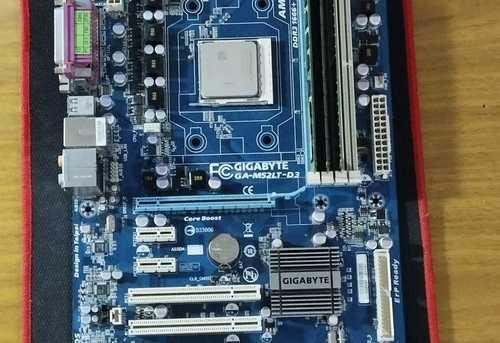 Материнская плата gigabyte ga-m52lt-d3