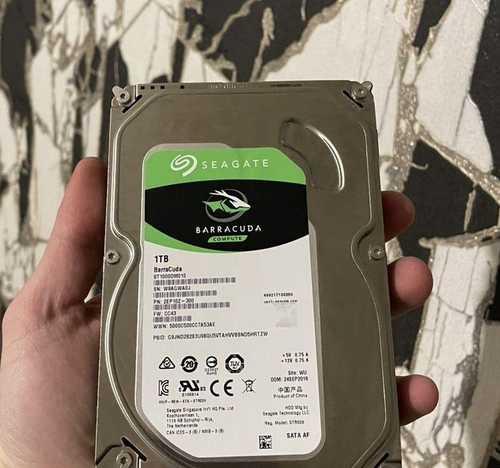 Жёсткий Диск Seagete Barracuda 1Tb Отформатирован