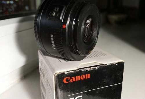 Объектив Canon EF 50 mm f1.8 II