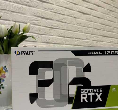 Видеокарта GeForce RTX 3060 Dual 12 гб новая