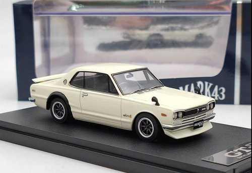 Модель Nissan Prince Skyline GT-R White 1/43 Mark4