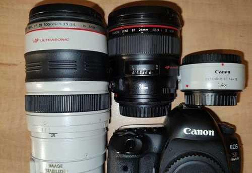 Canon 5d mark iv+EF24/1.4+EF 28-300/3.5-5.6+Ext1.4