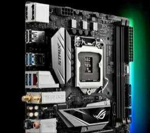 Материнская плата asus ROG strix B250I + qtj2