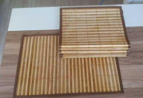 Бамбуковые салфетки на стол 8 шт 35*40см