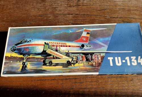 TU 134 ту 134 сборная модель самолета гдр 60-70г