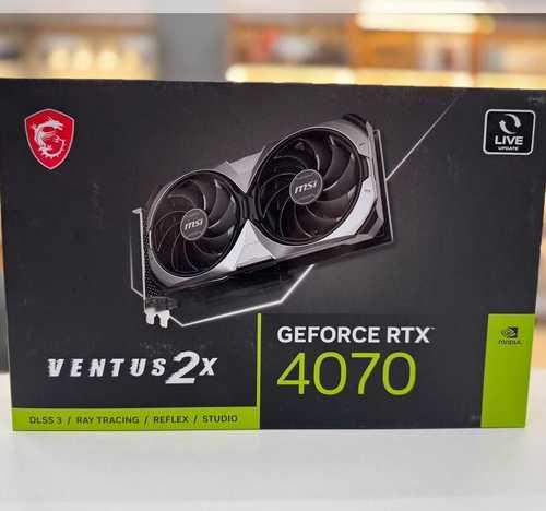 Видеокарта MSI GeForce RTX 4070 12 гб ventus 2X E