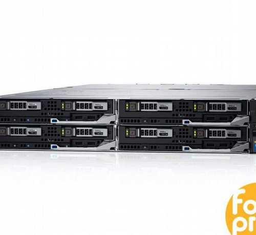 Сервер dell FX2S 4xFC630 8xE5-2660v3 448GB, H730