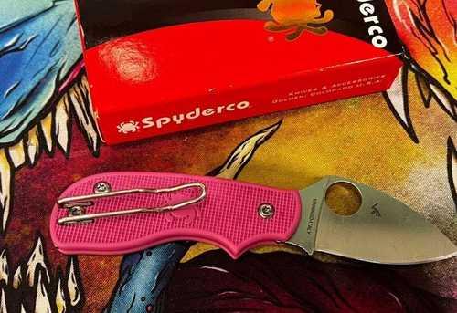 Нож spyderco squeak pink