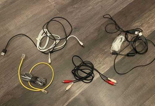 Разные провода кабели usb + rj