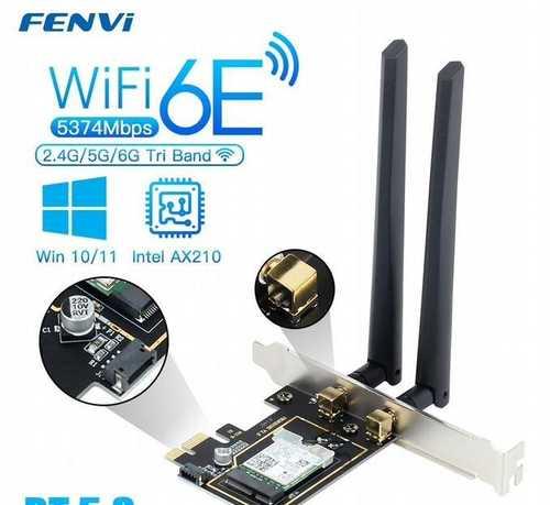 Wi-Fi адаптер 6E Intel AX210 + BT 5.3
