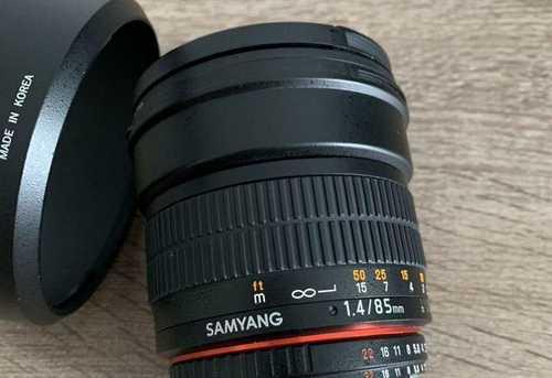 Samyang 85mm f 1.4 для Nikon F (Ai)