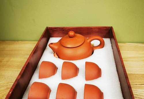 Подарочный чайный набор из 7 предм. Исинская глина