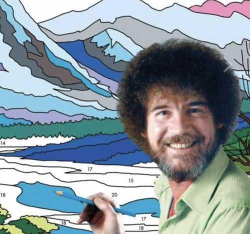 Книга по номерам Bob Ross