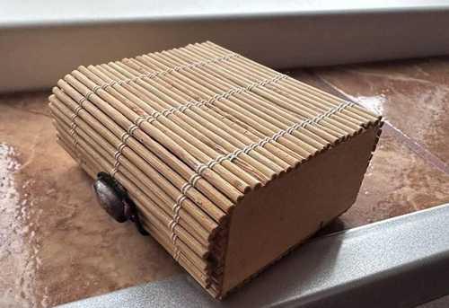Коробка для мелочи деревянная с крышкой