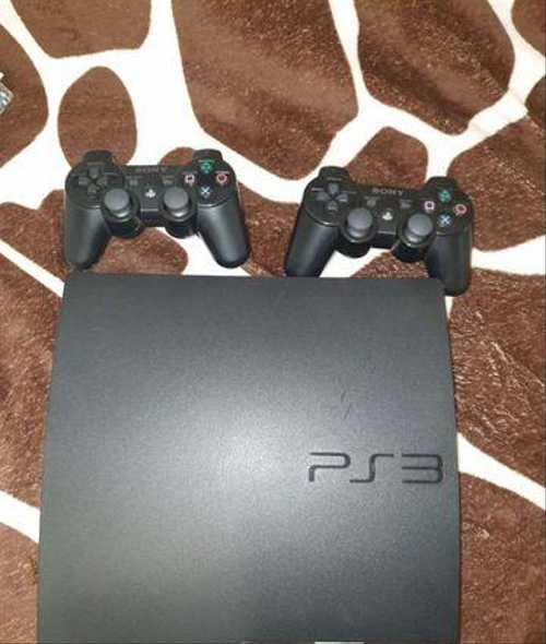 PS3 slim 750GB, CFW, 2 ориг геймпада