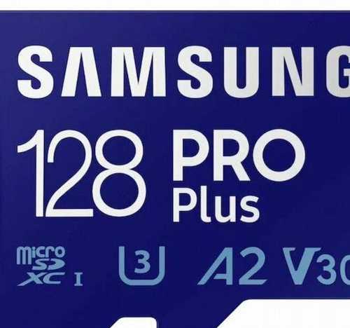 Samsung Pro Plus 128гб с переходником на USB