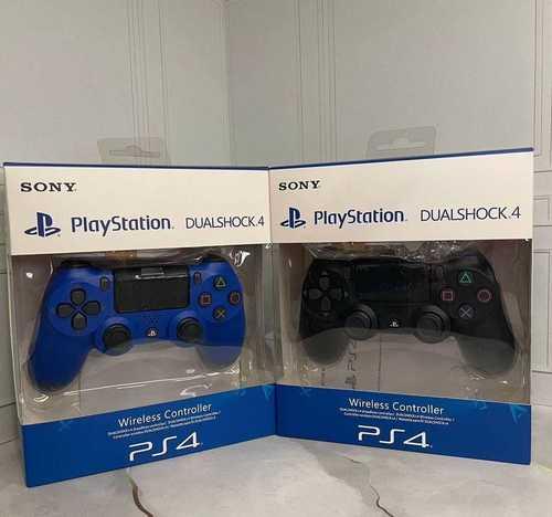 Геймпад Sony DualShock PS4 V2 чёрный/синий