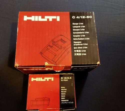 Аккумулятор и зарядное устройство hilti