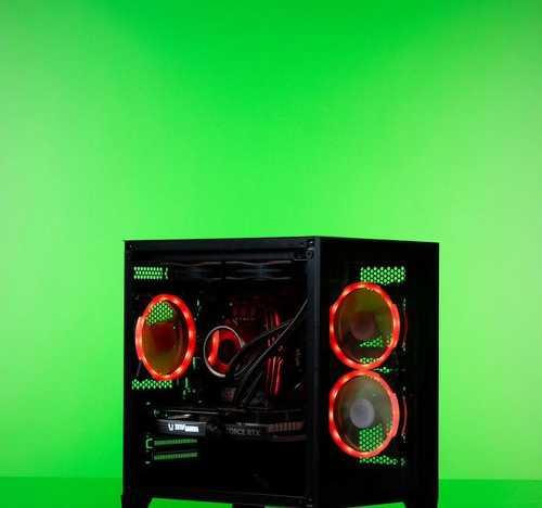 Игровой компьютер fatality38 RTX 4060Ti 8GB NEW Ryzen 5 8400F Evesky AquaBox O11 Dynamic Evo argb bl