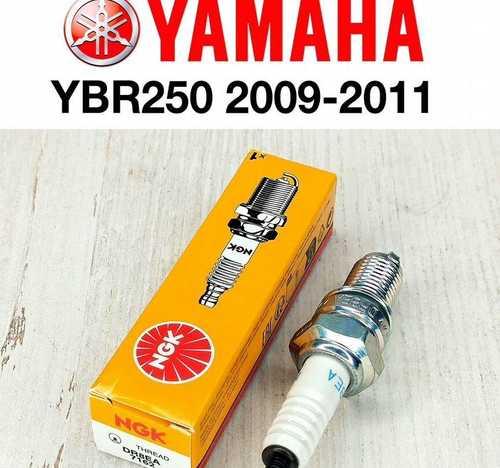 Свеча для Yamaha YBR250 2009-2011 DR8EA (7162) 1шт