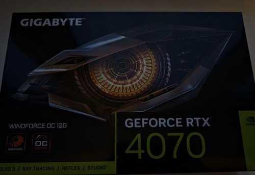 Gigabyte RTX 4070 Windforce OC 12G