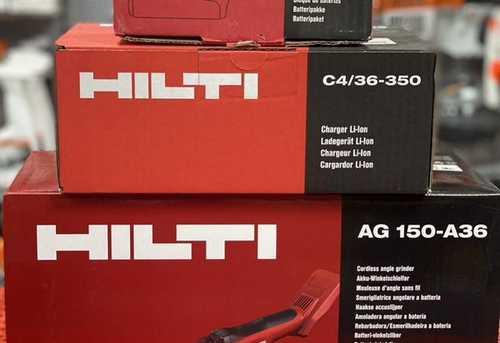 Аккумуляторная ушм Hilti AG 150-A36