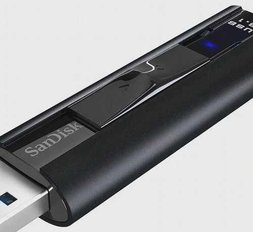 Флешка SanDisk Extreme PRO USB 3.1 128 гб, черный
