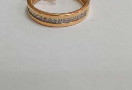 Золотое кольцо 16,5р фианиты(16200)
