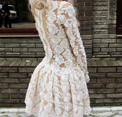 Свадебное платье / на роспись, выпускное платье