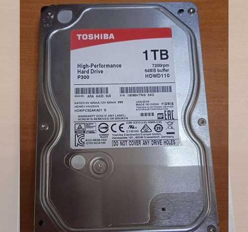 Жесткий диск 1 тб Toshiba