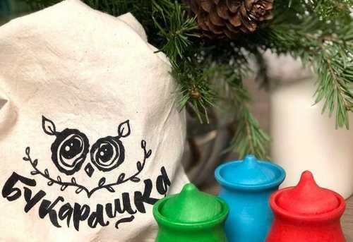 Сортер Букарашка "Горшочки с желудями"