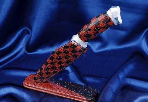 Подарочный Нож Носорог сталь Х12мф полный камень р