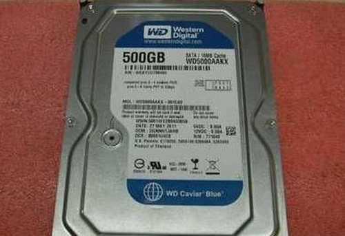 Жёсткий диск SATA3 500gb wd5000aakx 3,5"