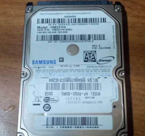 Жесткий диск Samsung HM321H1 – 320 GB (2.5")