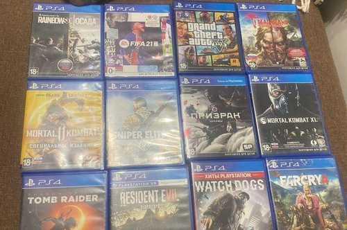 Игровые диски на ps4