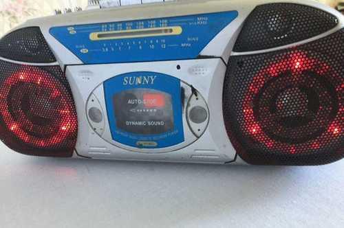 Кассетный магнитофон sunny SI-618 EL, СССР, б\у