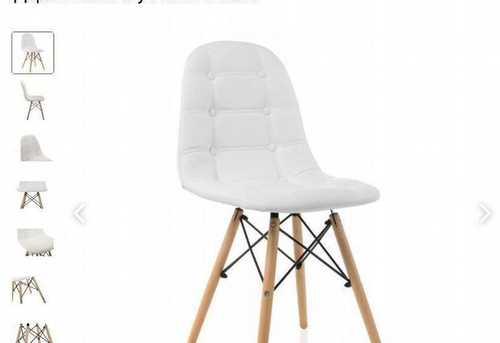Деревянный стул Kvadro white