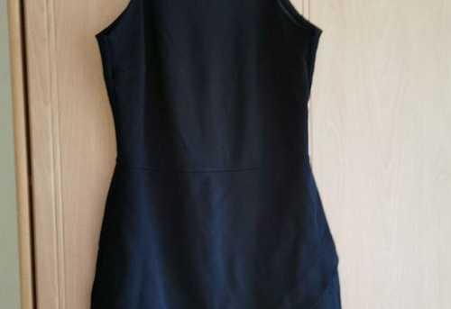 Чёрное мини-платье zara размер S