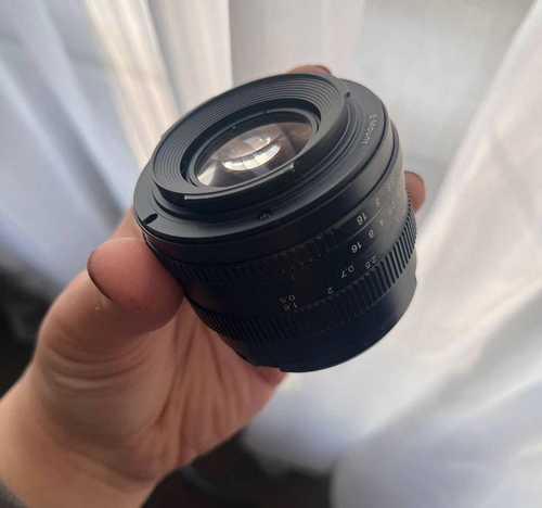 Объектив 7Artisans 50mm F1.8 Sony (E Mount) Чёрный