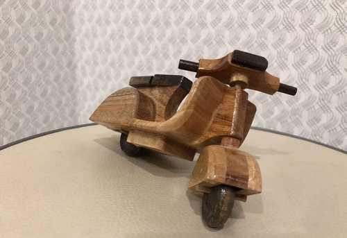 Модель мотоцикла деревянная игрушка байк