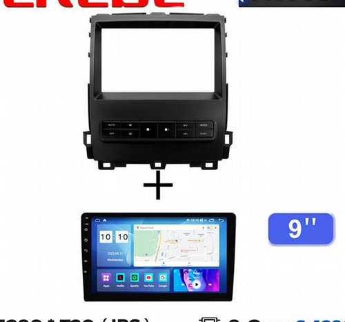 Магнитола Toyota Land Cruiser Prado 120 F2 Mekede M600S 6 128G carplay