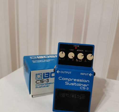 Гитарная педаль компрессор boss cs-3