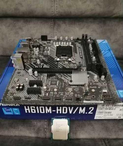 Игровой комплект i3 12100f и H610M-HDV/M.2